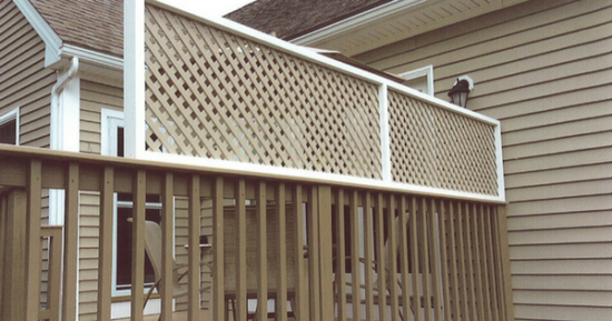 Adding a Lattice Privacy Screen to Existing Deck Railing