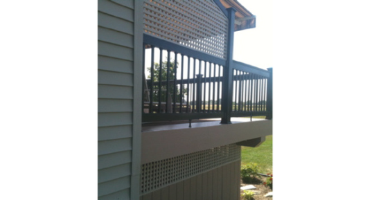 Adding a Lattice Privacy Screen to Existing Deck Railing