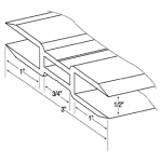 1/2In. Vinyl H-Channel Connector for 1/2In. DuraShell® Lattice ...