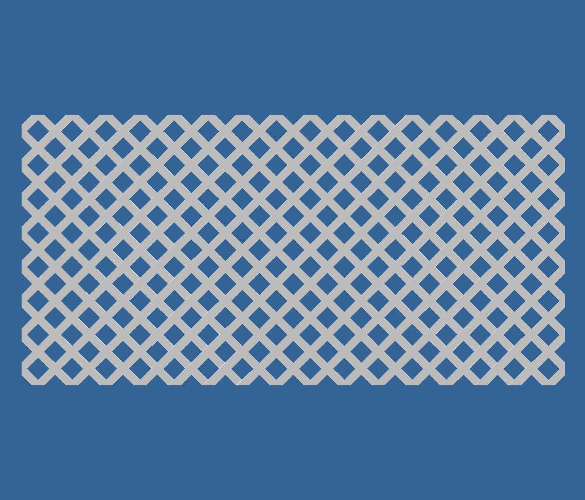 2-3/4" Diagonal 1/2In. 3D Vinyl Lattice - DuraShell® - Traditional ...