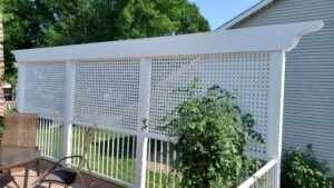 1" Square 1/2In. 3D Vinyl Lattice - DuraShell® - Traditional Diagonal ...